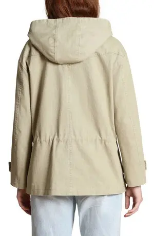 Avec Les Filles Cotton Hooded Field Jacket