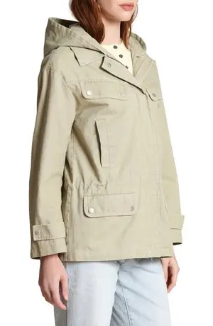 Avec Les Filles Cotton Hooded Field Jacket