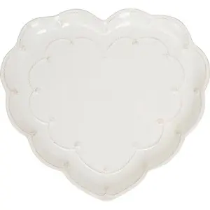 JULISKA Berry & Thread Ceramic Heart Platter - Whitewash