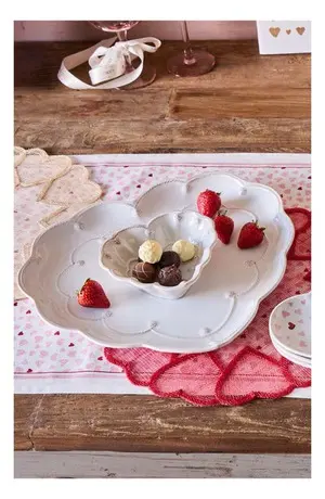 JULISKA Berry & Thread Ceramic Heart Platter