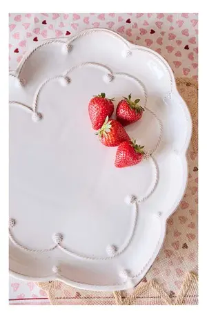 JULISKA Berry & Thread Ceramic Heart Platter