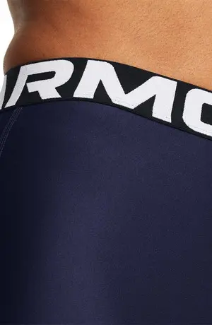 Under Armour Heatgear® Fitted Shorts - Midnight Navy//white