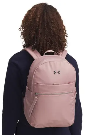 Under Armour Studio Campus Water Repellent Backpack - Pink//metallic Silver