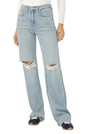 SILVER JEANS CO. Ripped Trouser Jeans