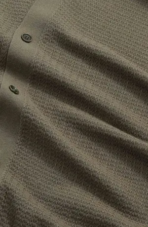 Nn07 Nalo 60039 Tipped Polo Cardigan - Capers