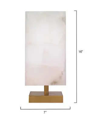 JAMIE YOUNG CO. Ghost Axis Alabaster Table Lamp