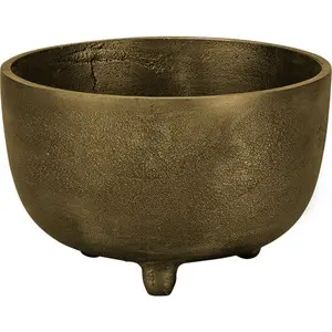 JAMIE YOUNG CO. Relic Metal Small Footed Decorative Bowl - Antique Brass