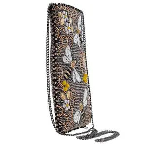 MARY FRANCES ACCESSORIES Bee Awesome Crossbody Phone Bag