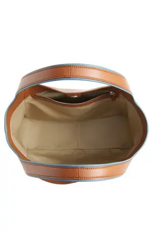 Stella McCartney Perforated Logo Faux Leather Tote - Brandy