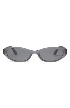 Dezi Gisele Oval Sunglasses - Denim/smoke