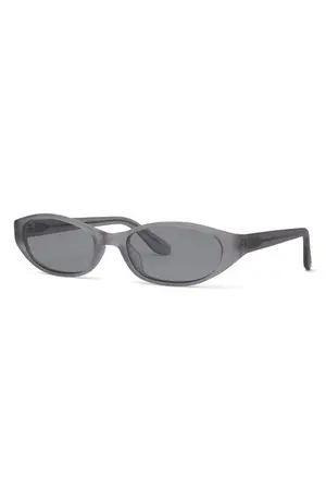 Dezi Gisele Oval Sunglasses - Denim/smoke