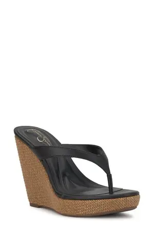 Jessica Simpson Jyseta Platform Wedge Flip Flop - Black 03