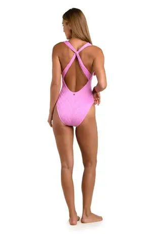 SUNSHINE 79 Ethereal Echo Plunge One-piece Swimsuit