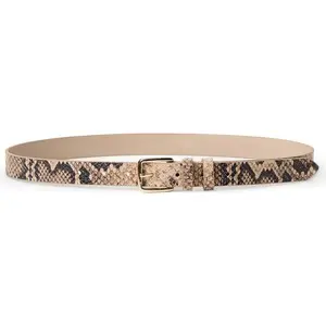 Paige Macey Leather Belt - Tan Multi
