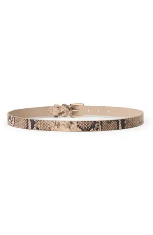 Paige Macey Leather Belt - Tan Multi