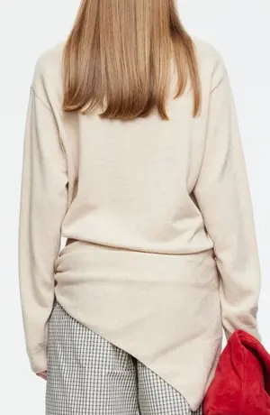 Lioness Wool Blend Pullover Sweater - Oatmeal