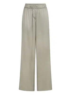 Brunello Cucinelli Silk Trousers - Green
