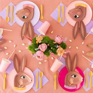 JOLLITY & CO Chocolate Bunny Dinner Plates