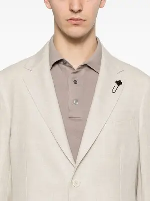 LARDINI Wool And Linen Blazer