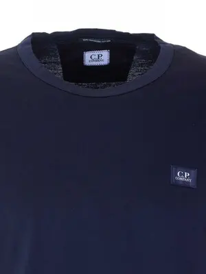 C.P. COMPANY Logo Cotton T-shirt - Blue