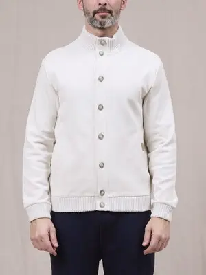 FAY Cotton Cardigan - White