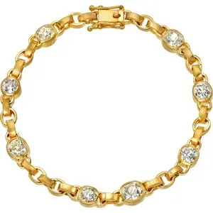 DARIUS Diamond Signature Chain Bracelet - Yellow Gold/diamond