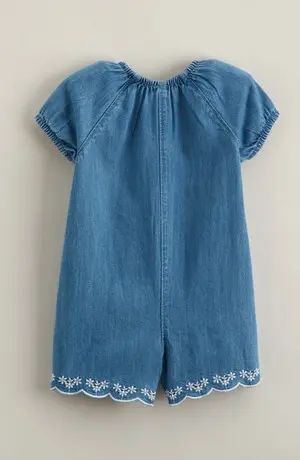 Nordstrom Embroidered Chambray Romper