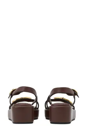 REISS Slingback Platform Wedge Sandal