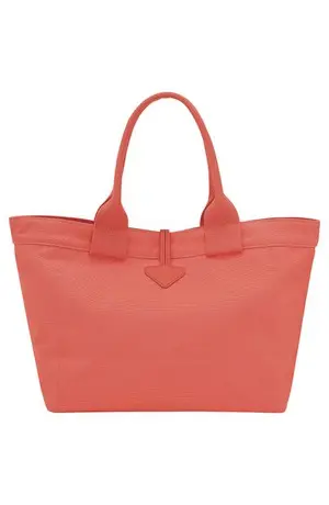 Longchamp Le Roseau Large Cotton Canvas Tote - Sunset