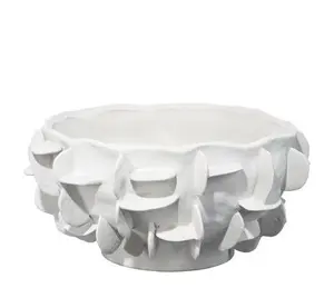 JAMIE YOUNG CO. Helios Ceramic Decorative Bowl - White