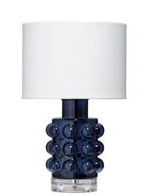 JAMIE YOUNG CO. Seltzer Blown Glass Table Lamp - Blue