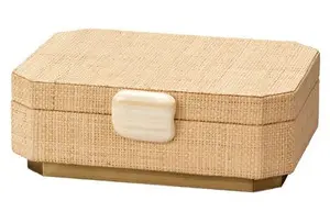 JAMIE YOUNG CO. Eden Raffia Decorative Box - Natural