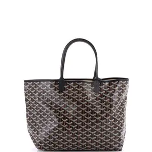 Goyard Saint Louis Pm Tote Coated Canvas - Black