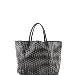 Goyard Saint Louis Tote Coated Canvas Gm - Black