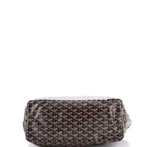 Goyard Saint Louis Tote Coated Canvas Pm - Black