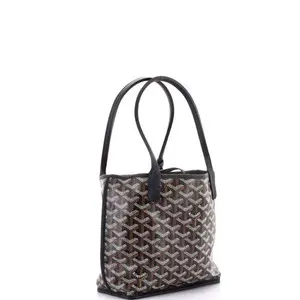 Goyard Anjou Reversible Tote Coated Canvas Mini - Black