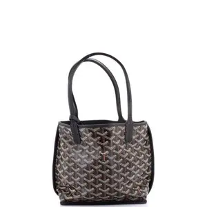 Goyard Anjou Reversible Tote Coated Canvas Mini - Black