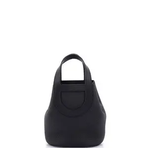 Hermès In-the-loop Bag Clemence With Swift 18 - Black