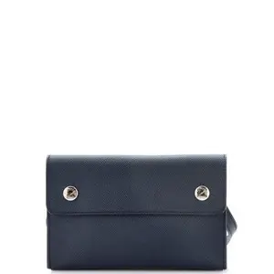Hermès Double Snap Pochette Crossbody Epsom - Blue