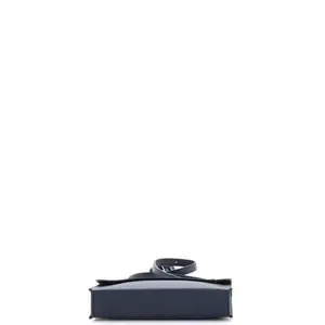 Hermès Double Snap Pochette Crossbody Epsom - Blue