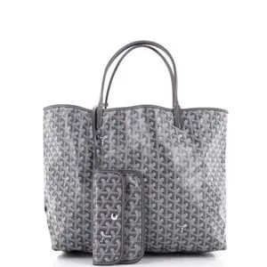 Goyard Saint Louis Tote Coated Canvas Gm - Grey