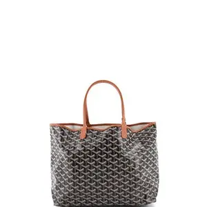 Goyard Saint Louis Tote Coated Canvas Pm - Black