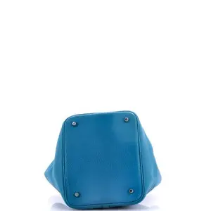 Hermès Picotin Lock Bag Clemence Mm - Blue