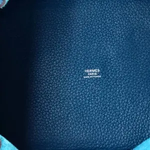 Hermès Picotin Lock Bag Clemence Mm - Blue