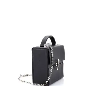 Hermès Cinhetic Top Handle Bag Verso Chevre Mysore - Black
