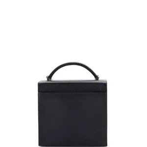 Hermès Cinhetic Top Handle Bag Verso Chevre Mysore - Black