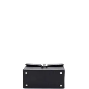 Hermès Cinhetic Top Handle Bag Verso Chevre Mysore - Black