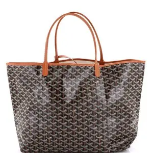 Goyard Saint Louis Tote Coated Canvas Gm - Black
