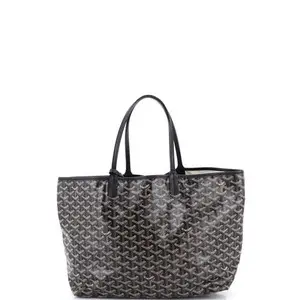 Goyard Saint Louis Pm Tote Coated Canvas - Black