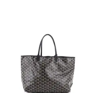 Goyard Saint Louis Pm Tote Coated Canvas - Black